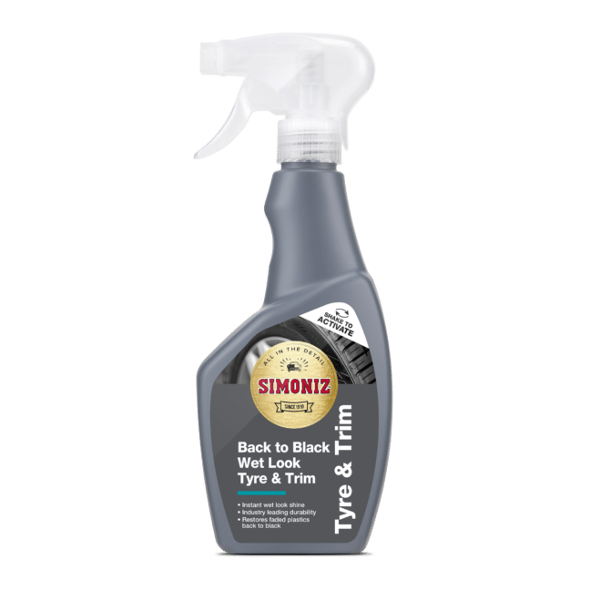 Back to Black Wet Look Tyre & Trim | Simoniz